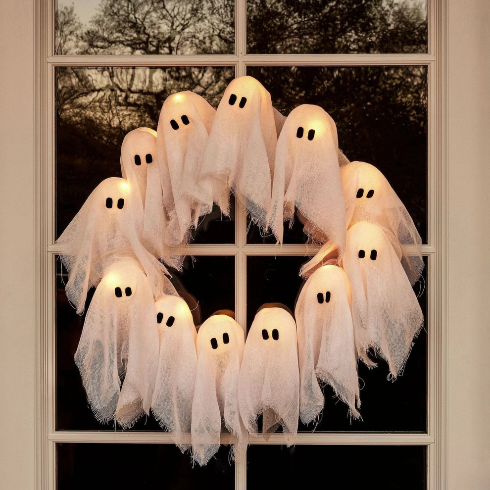 🎃2025 Halloween Hot Sale 49% OFF💥Ghosts Wreath🎁BUY MORE SAVE MORE – Tevclq
